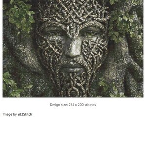 Celtic Green Man Tree of Life Cross Stitch Pattern. Instant PDF ...