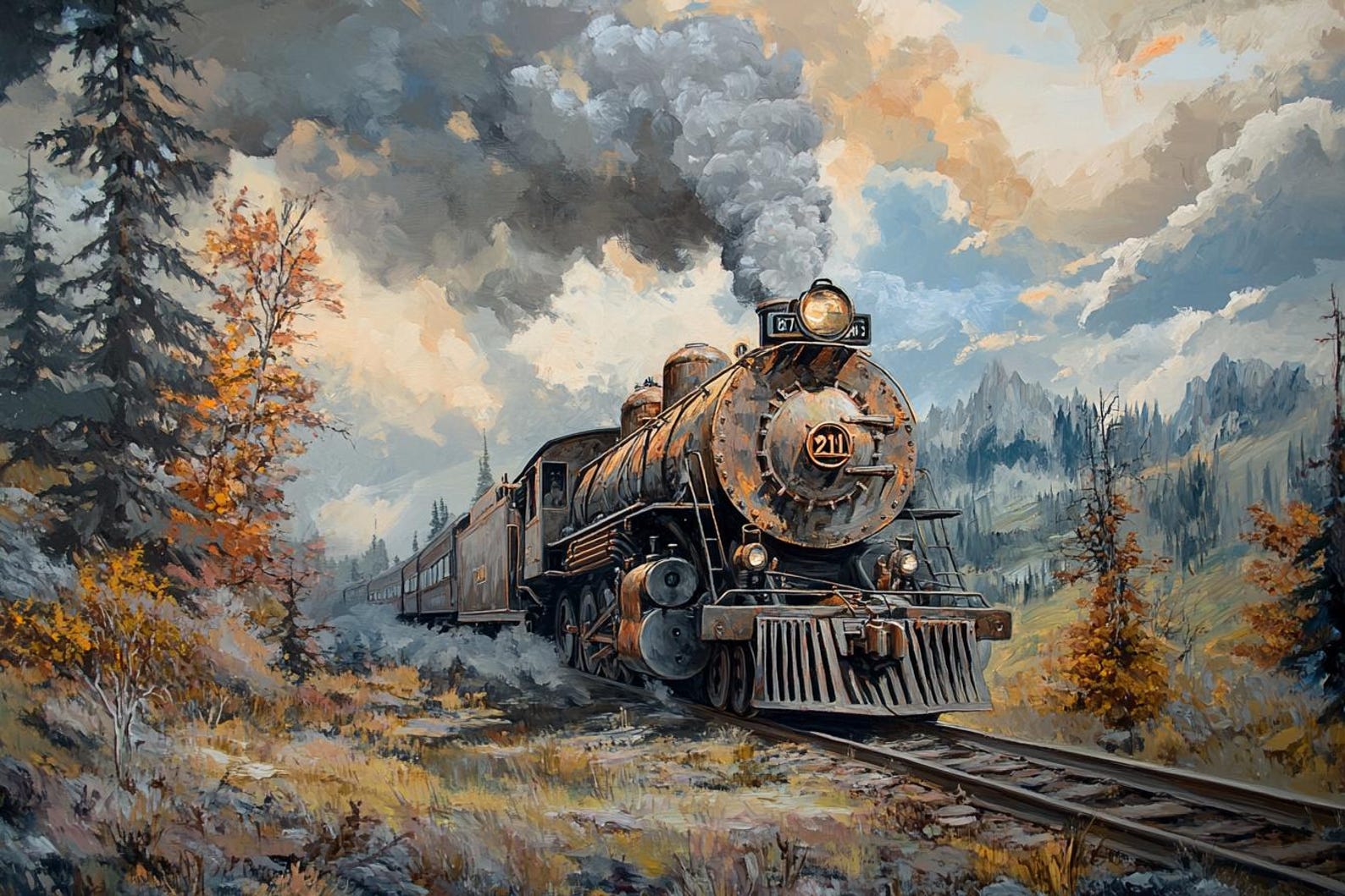 Steam Train Cross Stitch Pattern. Instant PDF Download. 60k Stitches ...