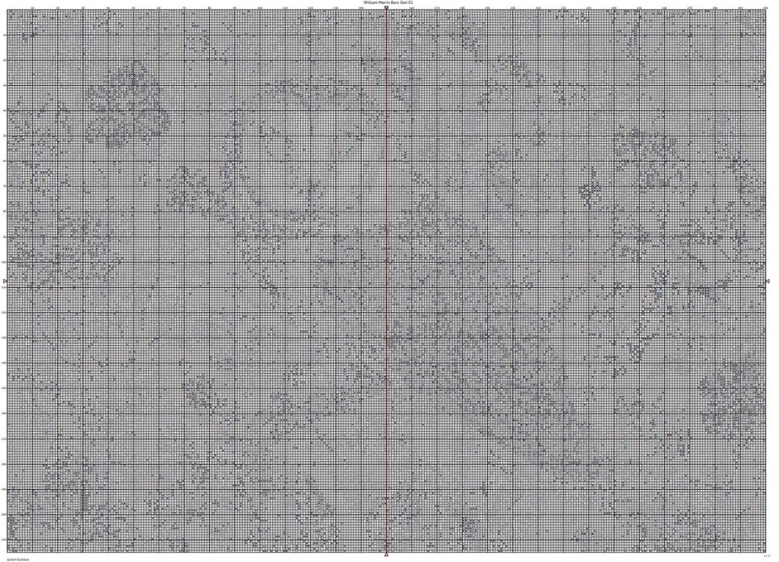 William Morris Barn Owl Cross Stitch Pattern. Instant PDF Download ...