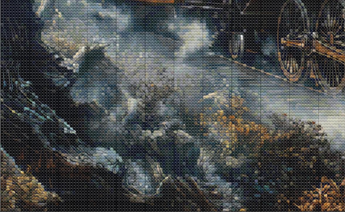 Steam Punk Steam Train Cross Stitch Pattern. Instant PDF Download. 60k ...