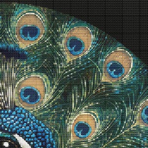 Peacock Circle Cross Stitch Pattern. Instant PDF Download. 62,500 ...