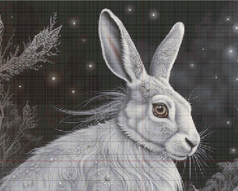 Snow Hare Cross Stitch Pattern. Instant PDF Download. 62,500 Stitches ...