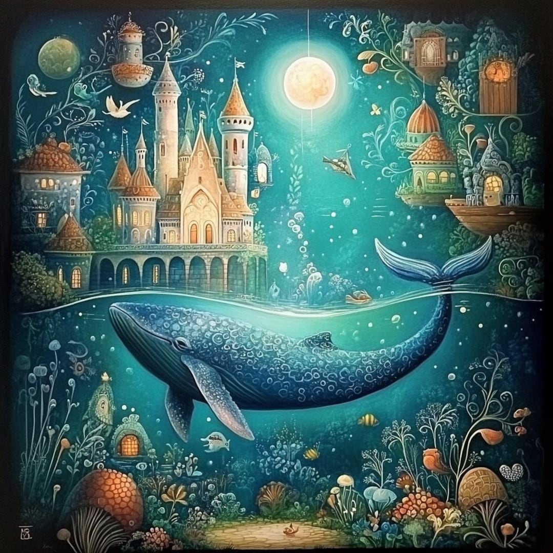 Whale Castle Cross Stitch Pattern. Instant PDF Download. 62,500 ...