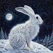 Snow Hare Cross Stitch Pattern. Instant PDF Download. 62,500 Stitches ...