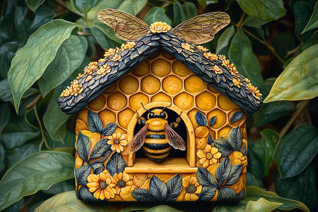 Bee at Home, Bee Cross Stitch Pattern. Instant PDF Download. 60k ...