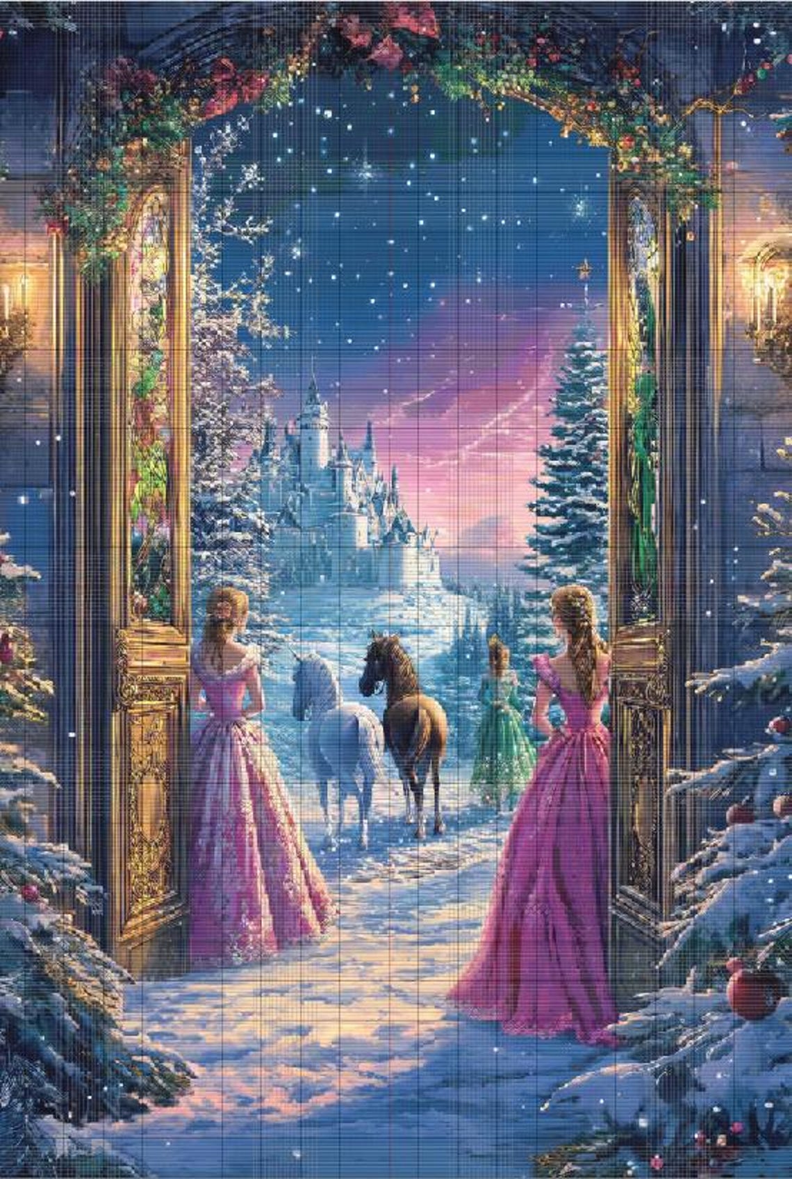 Magic Fantasy Princess Castle Doorway Cross Stitch Pattern. Instant PDF ...