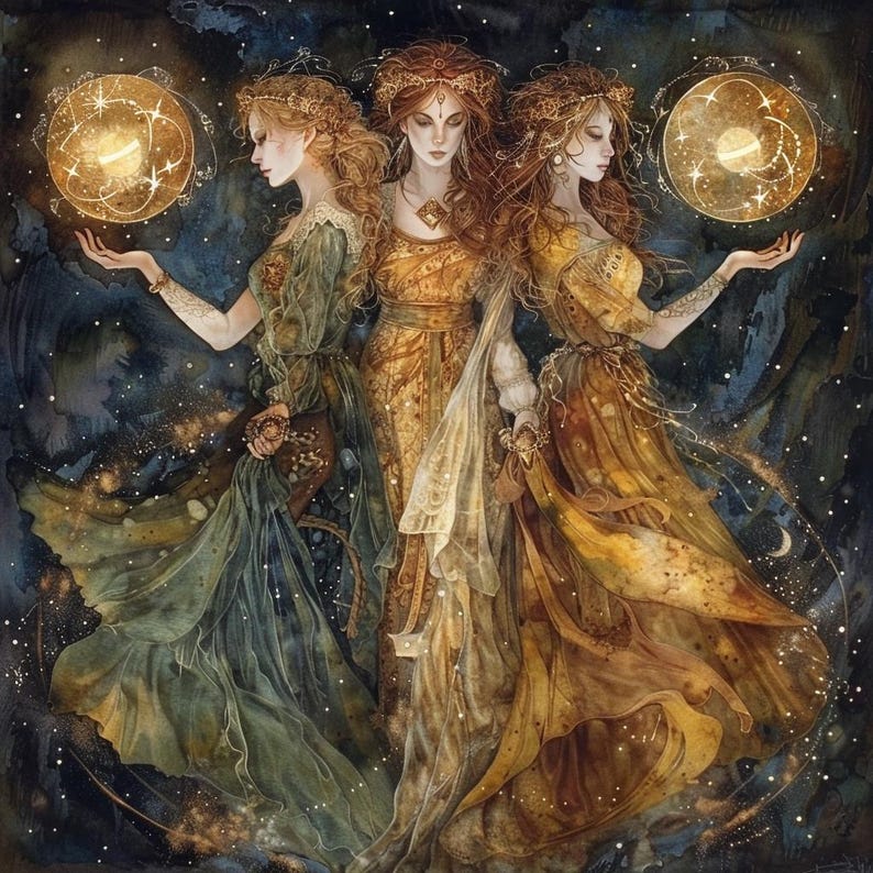 Triple Goddess Pagan Cross Stitch Pattern. Instant PDF Download. 62,500 ...