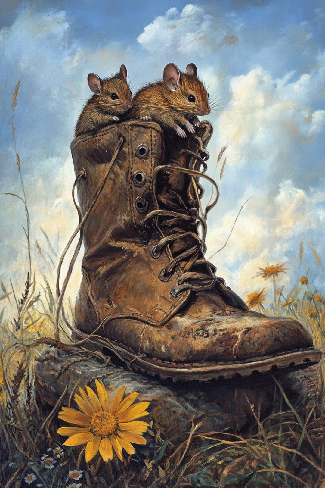 Field Mice Old Boot Cross Stitch Pattern. Instant PDF Download. 60k ...