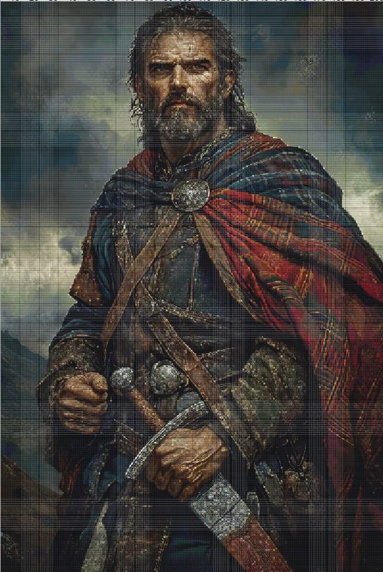 Scottish Highland Warrior Cross Stitch Pattern. Instant PDF Download ...