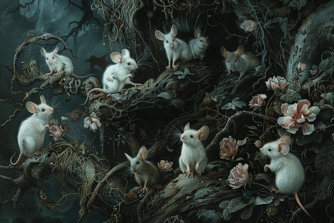 Fantasy Mice Cross Stitch Pattern. Digital PDF Download. 60,000 ...