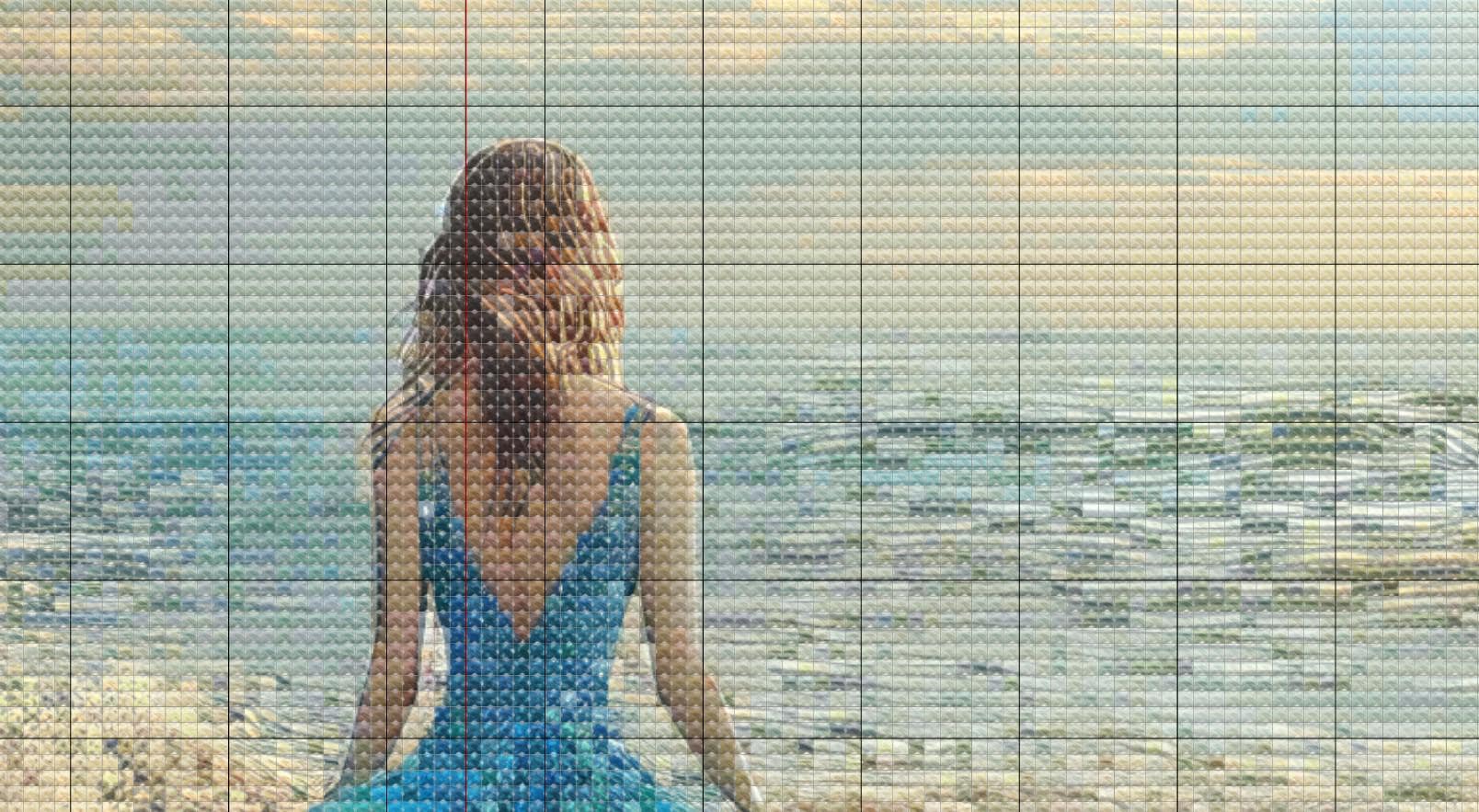 Ocean Blue Wave Dress Cross Stitch Pattern. Instant PDF Download ...