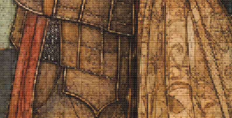 Knight and Maiden Cross Stitch Pattern: Medieval Embroidery (PDF ...