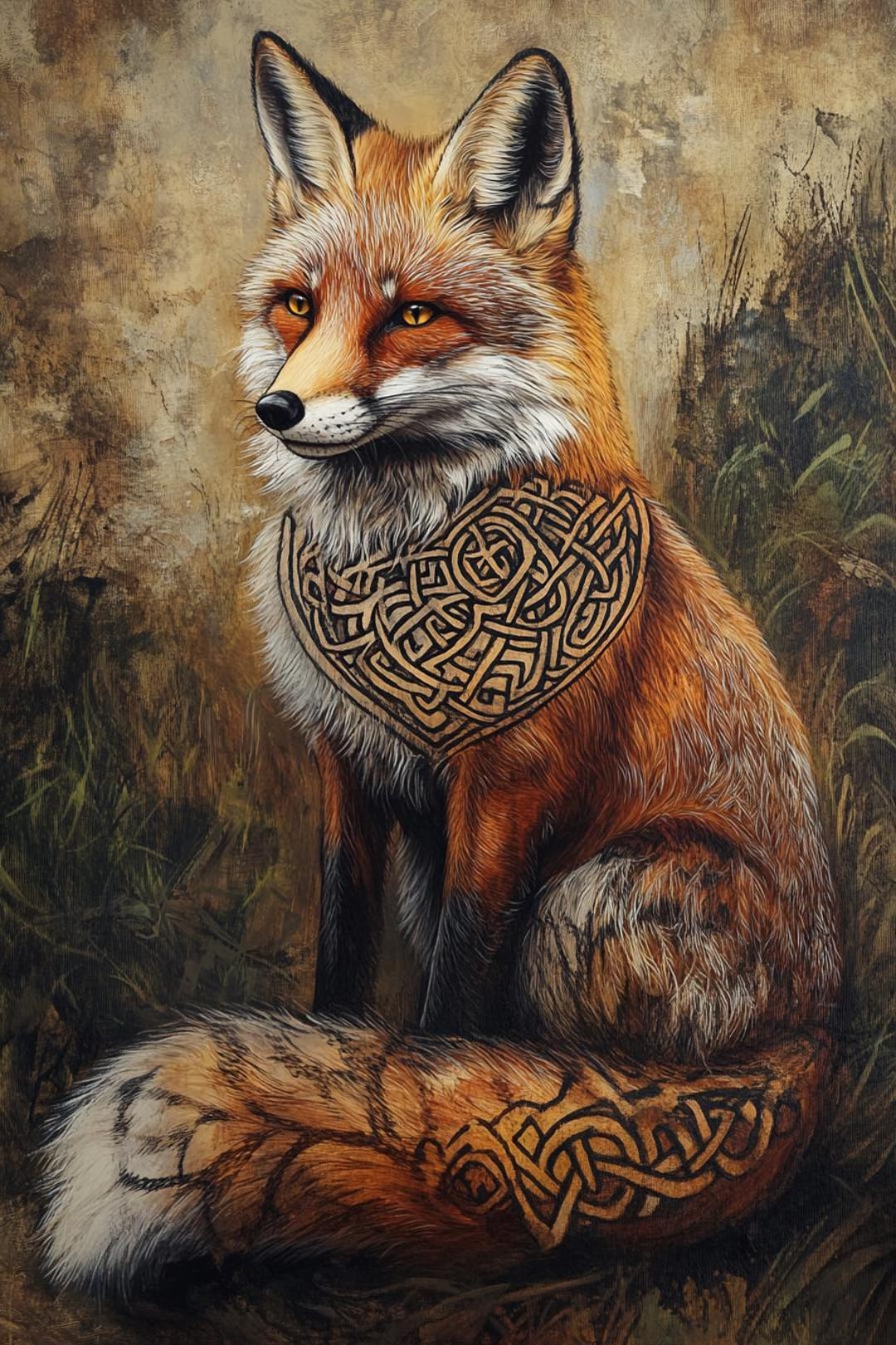 Celtic Red Fox Cross Stitch Pattern. Instant PDF Download. 60k Stitches ...