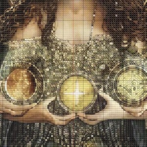 Triple Goddess Pagan Cross Stitch Pattern. Instant PDF Download. 62,500 ...