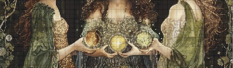 Triple Goddess Pagan Cross Stitch Pattern. Instant PDF Download. 62,500 ...