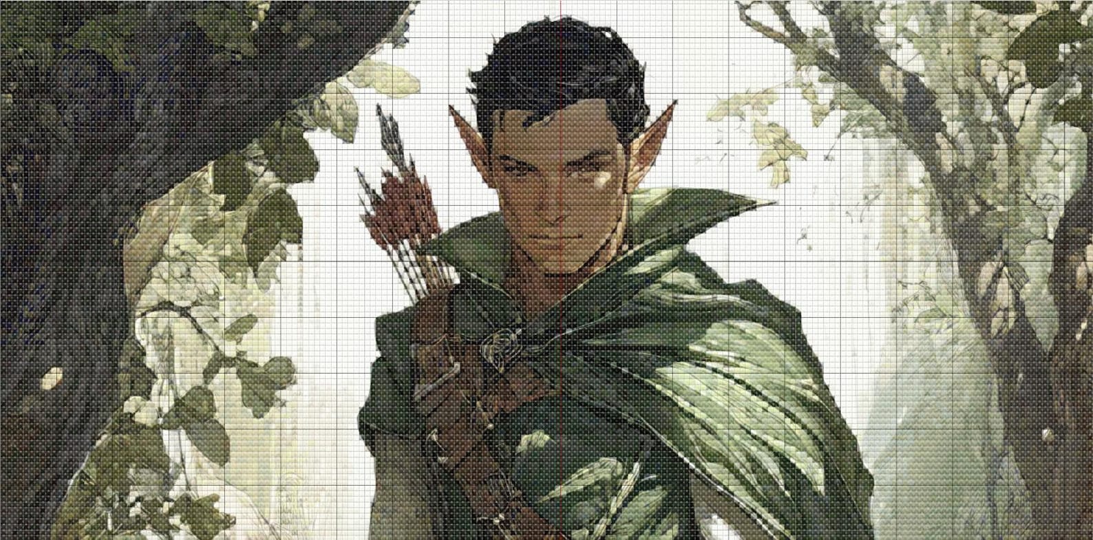 Elf Forest Ranger Cross Stitch Pattern. Instant PDF Download. 60k ...