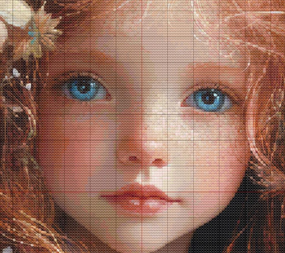 Fairy in Flowers Cross Stitch Pattern. Instant PDF Download. 60k ...
