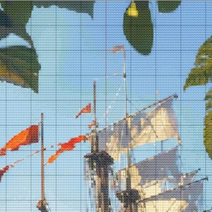 Old Sailing Ship Cross Stitch Pattern. Instant PDF Download. 53,000 ...