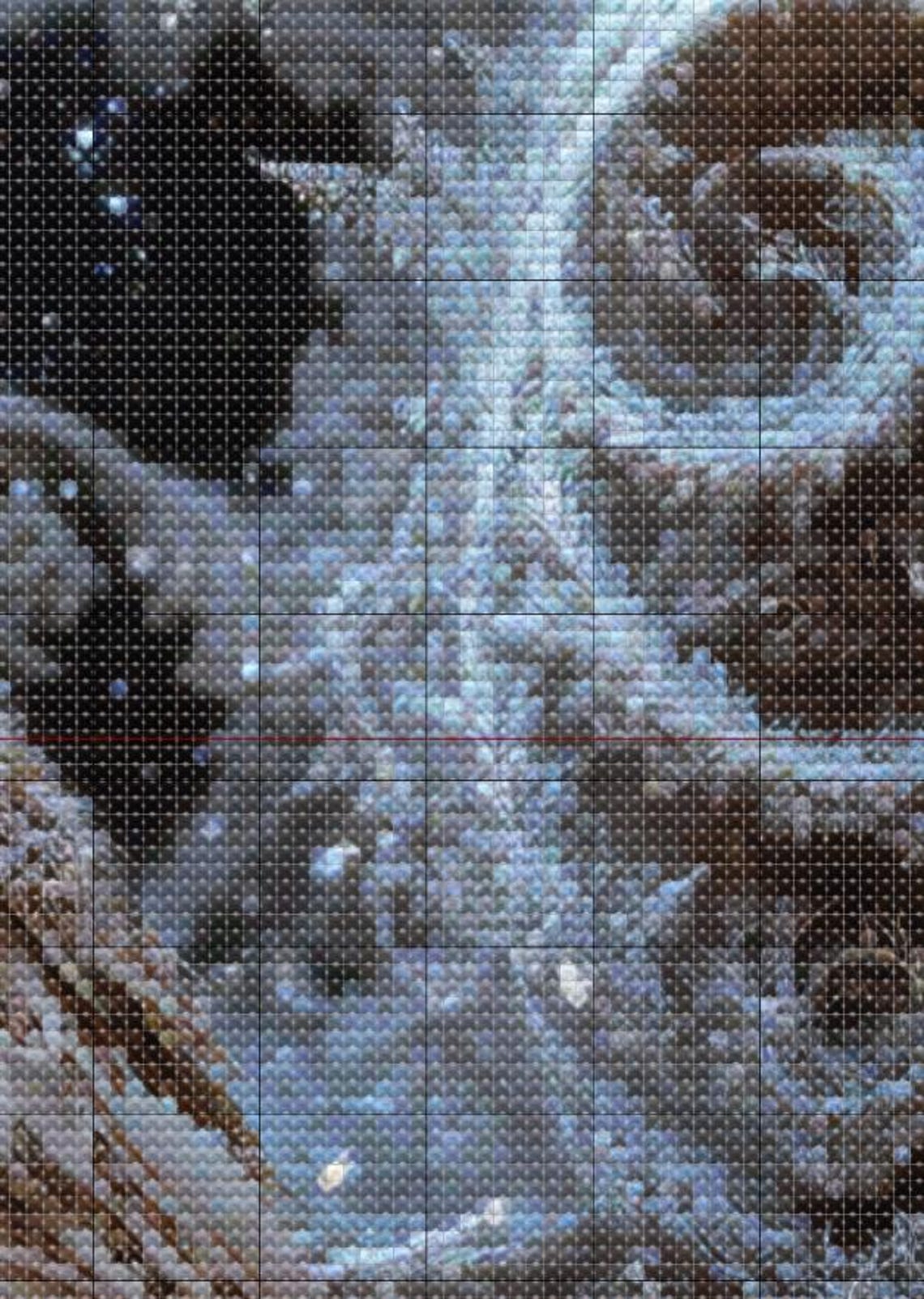 Snowy Fractal Owl Cross Stitch Pattern. Instant PDF Download. 52,500 ...