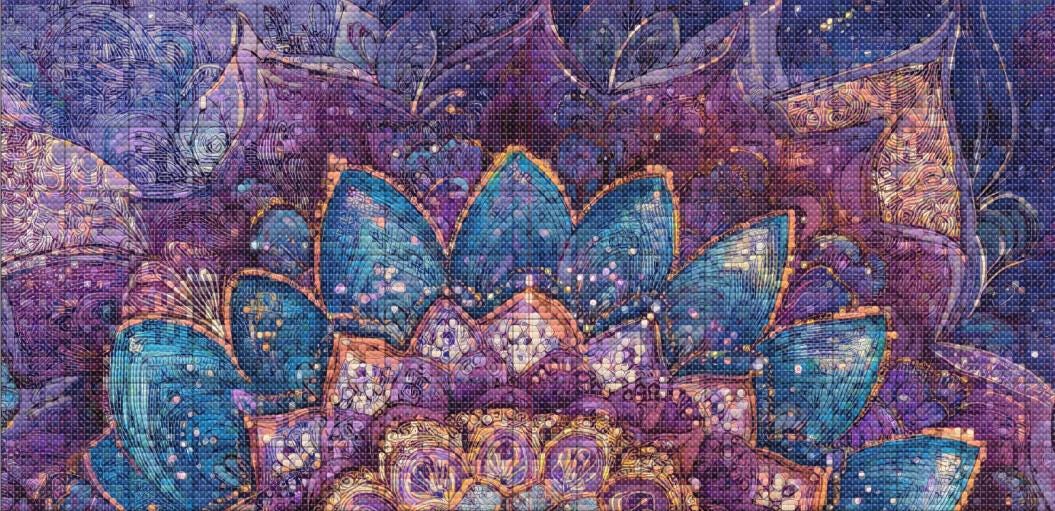 Zentangle Mandala Cross Stitch Pattern - PDF Download - Instant ...