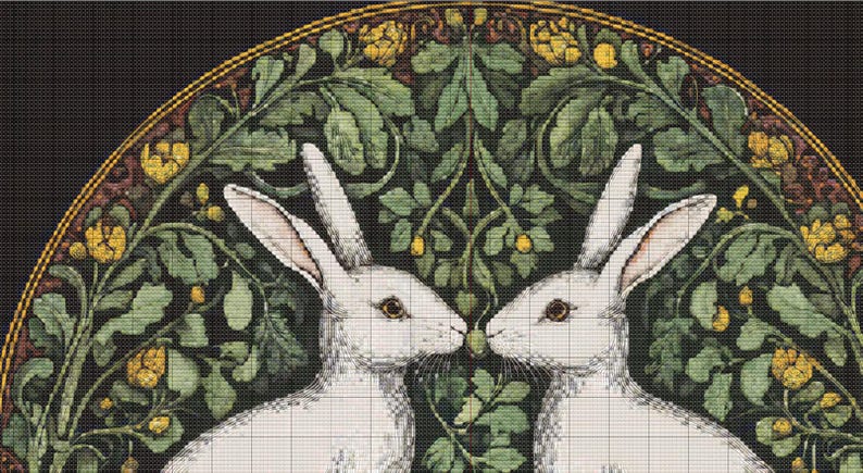 Celtic Hares Circle Cross Stitch Pattern. Instant PDF Download. 62,500 ...