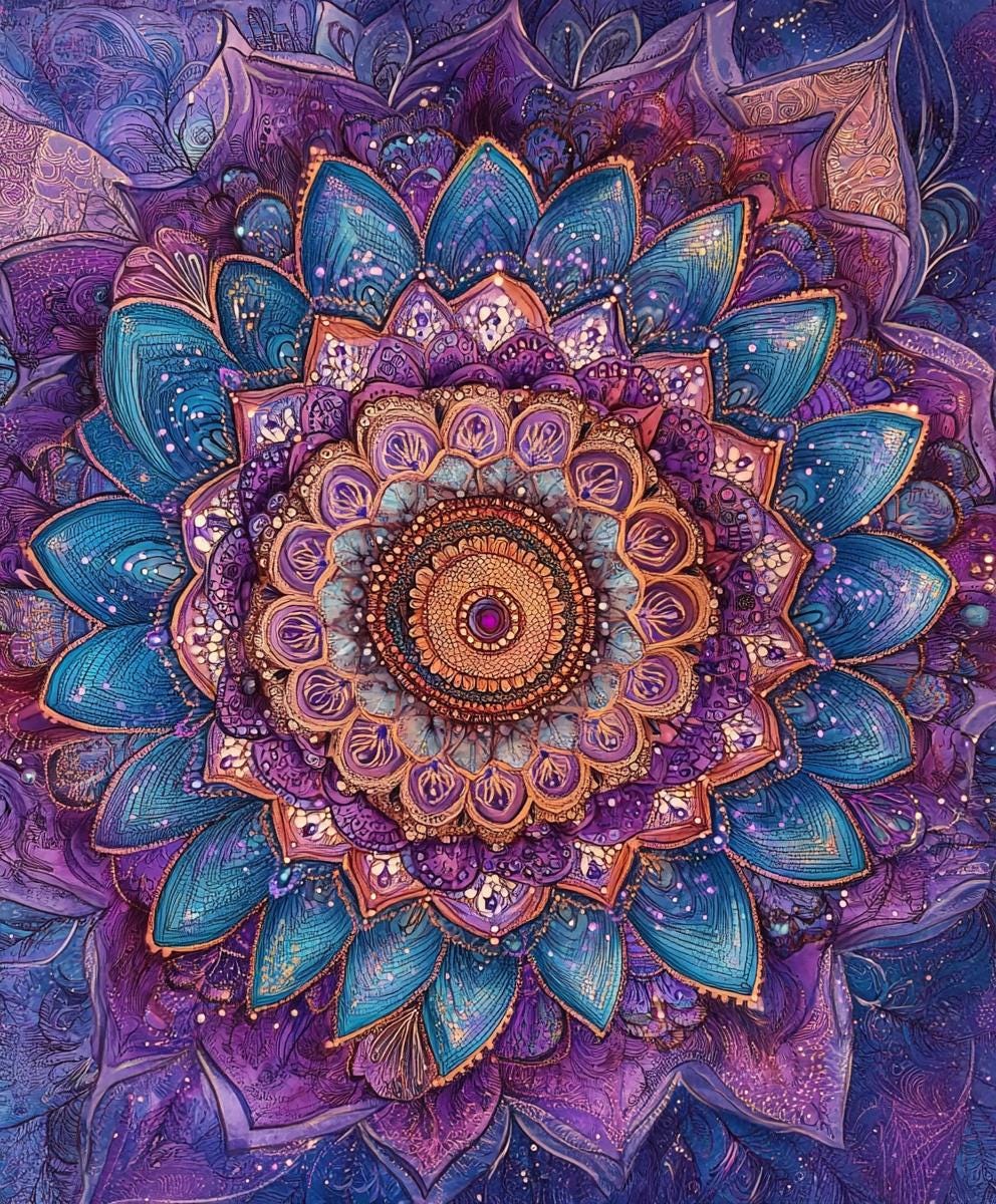 Zentangle Mandala Cross Stitch Pattern - PDF Download - Instant ...