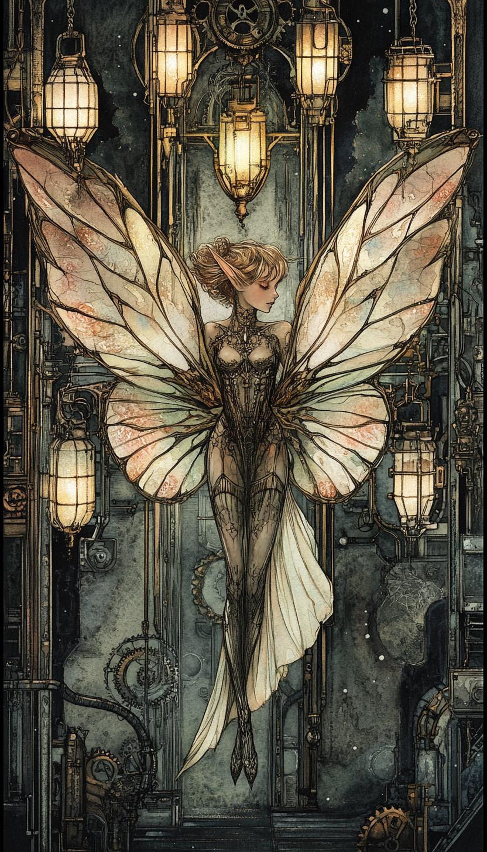 Steam Punk Fairy Cross Stitch Pattern. Instant PDF Download. 51,129 ...