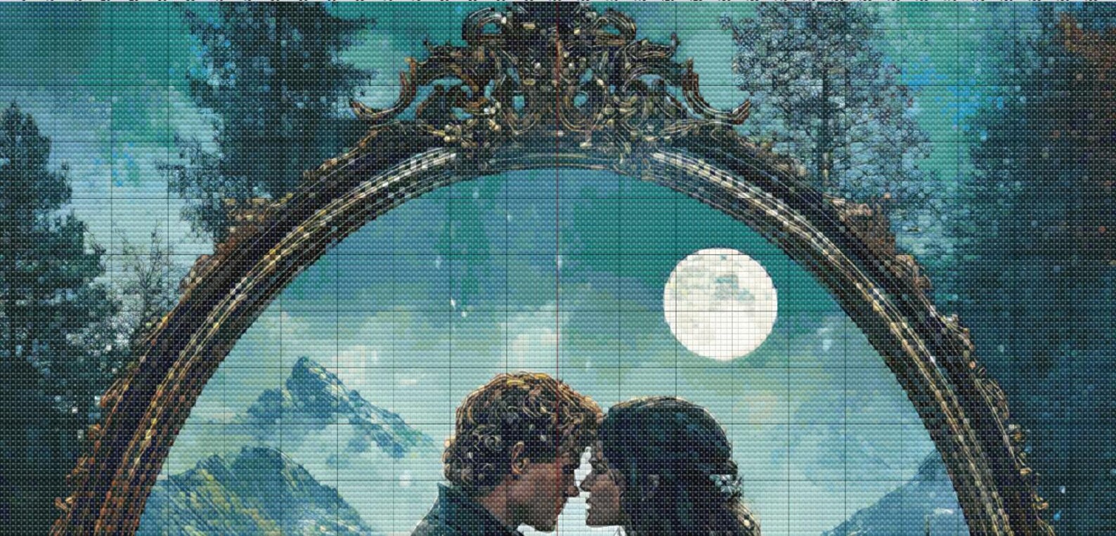 Outlander Claire Jamie Fraser Cross Stitch Pattern. Instant PDF ...