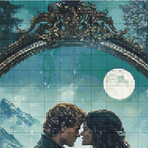Outlander Claire Jamie Fraser Cross Stitch Pattern. Instant PDF ...