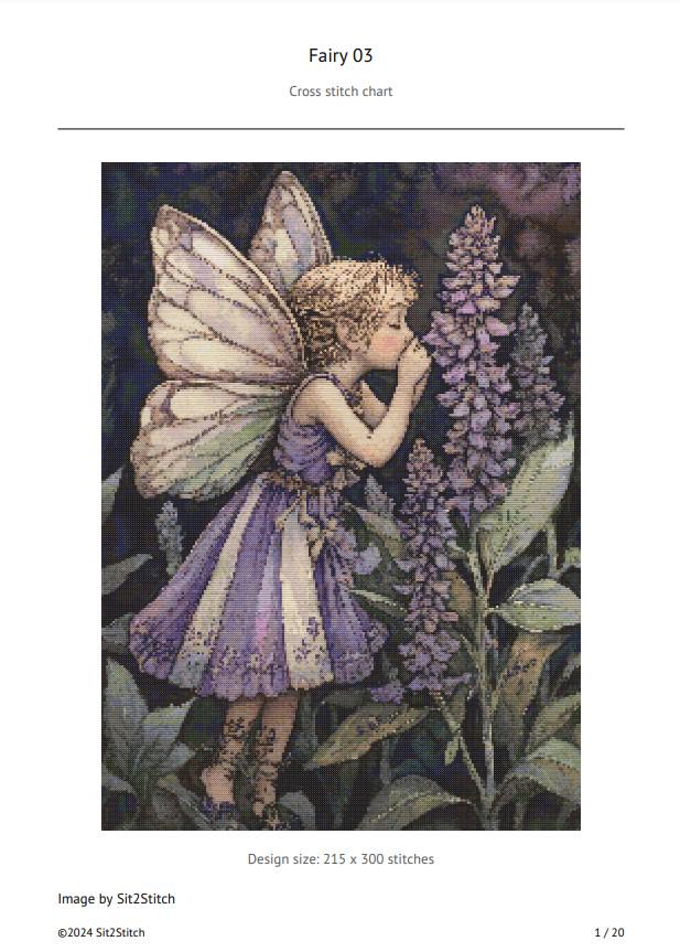 Fairy Cross Stitch Pattern. Instant PDF Download. 64,500 Stitches - Etsy