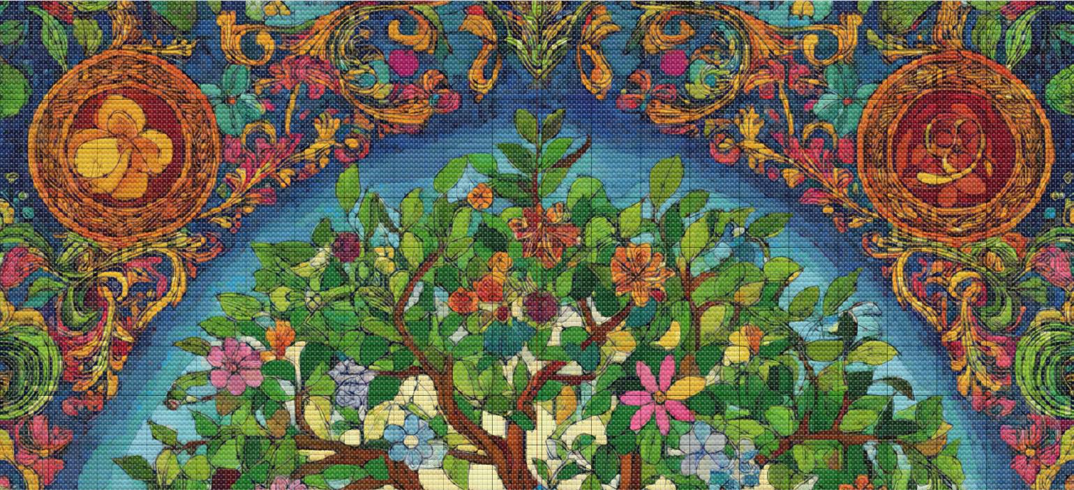 Tree of Life Cross Stitch Pattern. Instant PDF Download. 65,618 ...
