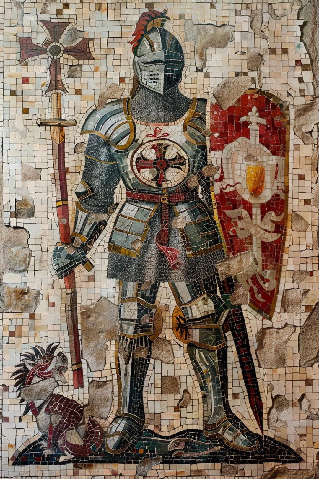 Knight 02 Cross Stitch Pattern. Digital PDF Download. 60,000 Stitches ...