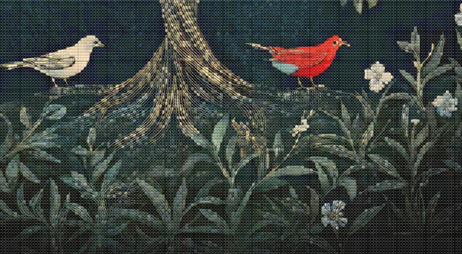 Bird Tree of Life Cross Stitch Pattern. Instant PDF Download. 63,600 ...