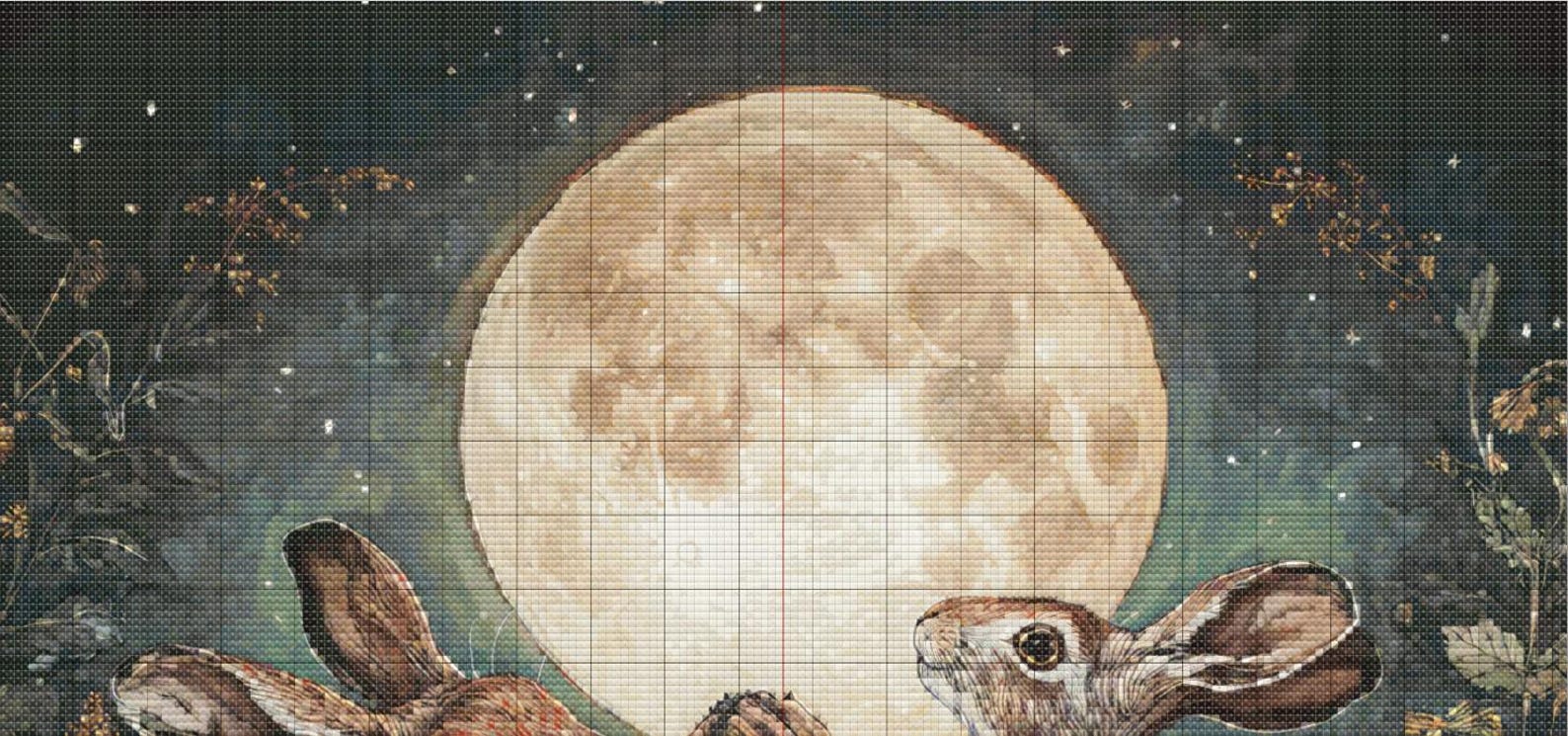 March Boxing Hares Cross Stitch Pattern. Instant PDF Download. 63,600 ...