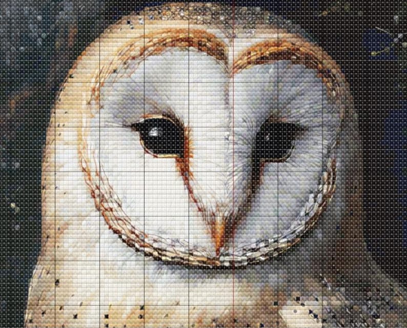 Barn Owl Cross Stitch Pattern. Instant PDF Download. 60k Stitches. - Etsy
