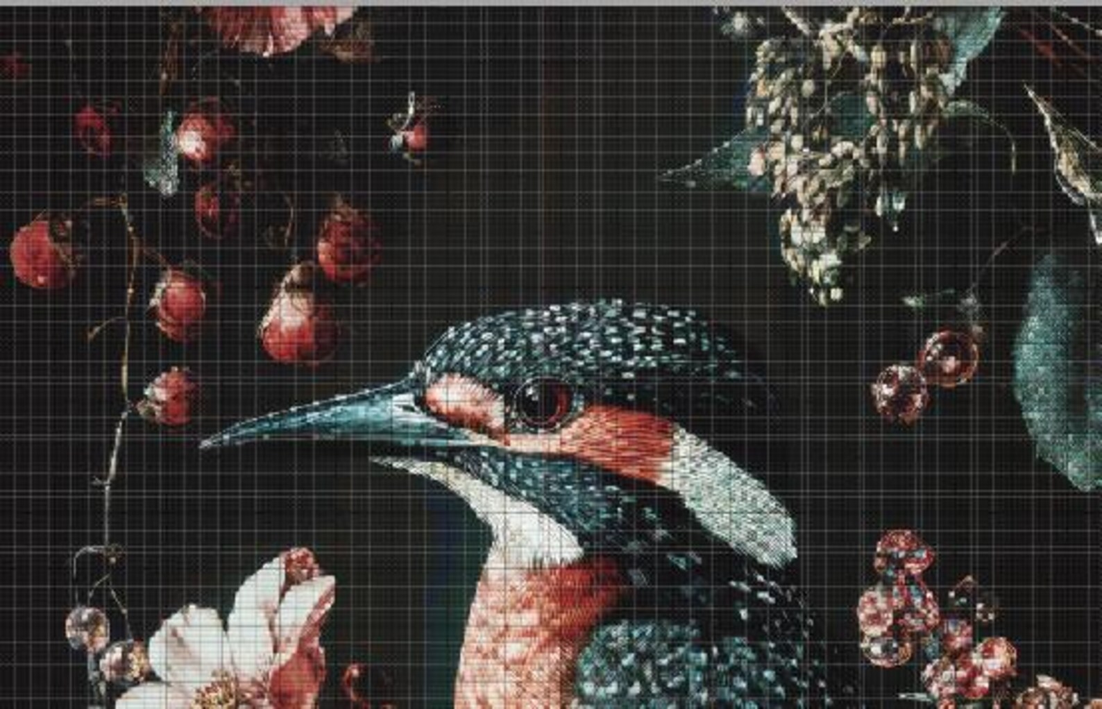 Paradise Kingfisher Cross Stitch Pattern. Instant PSD Download. 58,604 ...