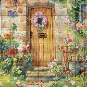 Cottage Garden Cross Stitch Pattern. Instant PDF Download. 60k Stitches ...