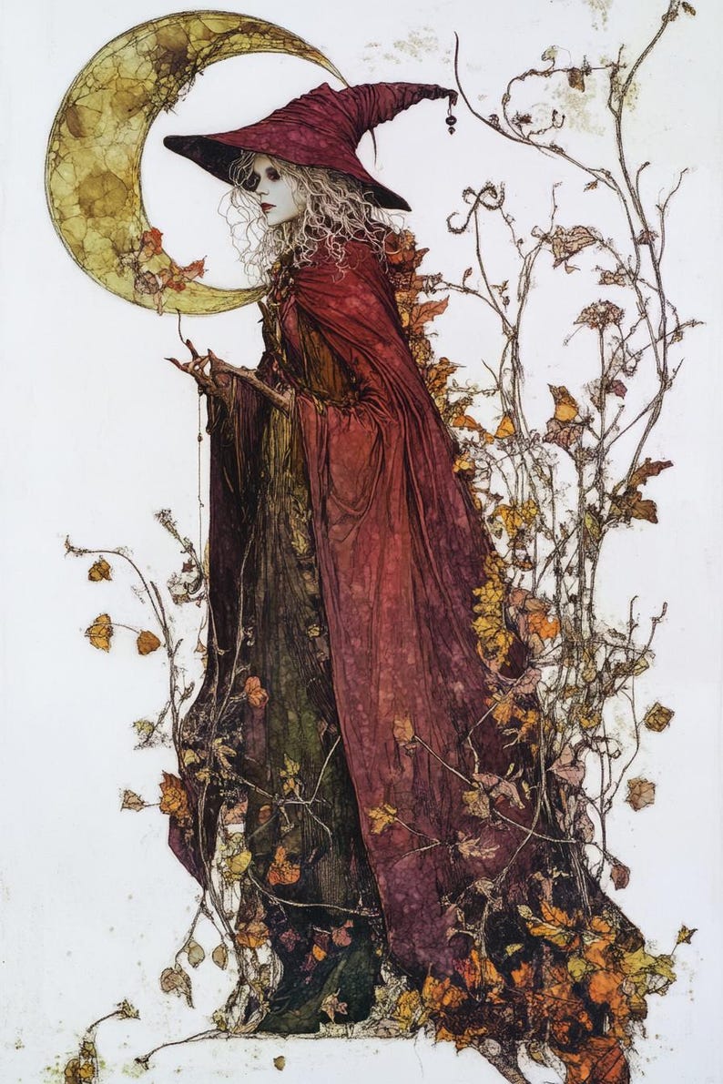 White Witch 03 Cross Stitch Pattern. PDF Downloadable Cross Stitch ...