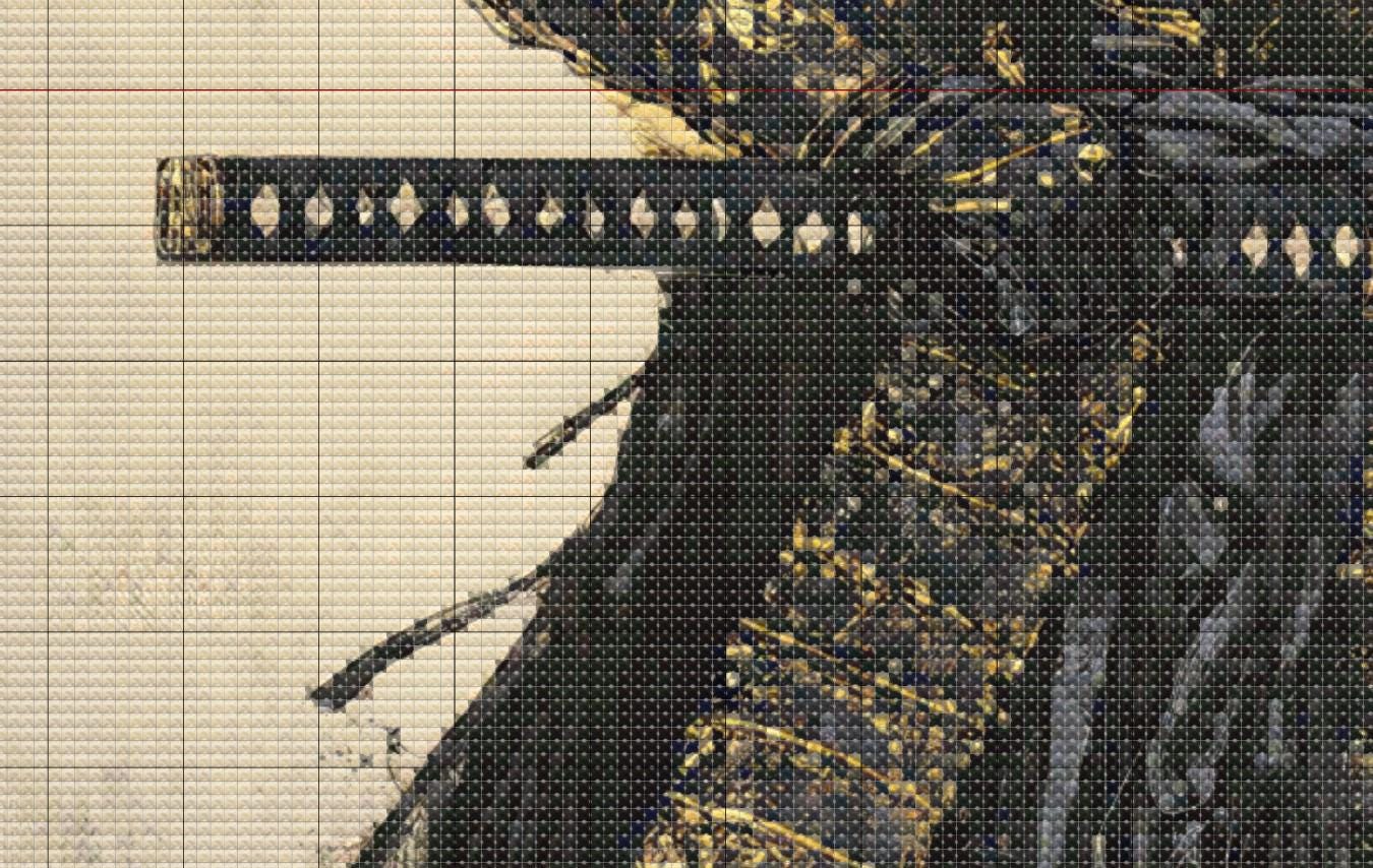 Samurai Cross Stitch Pattern. Samurai Embroidery Pattern. Instant PDF ...