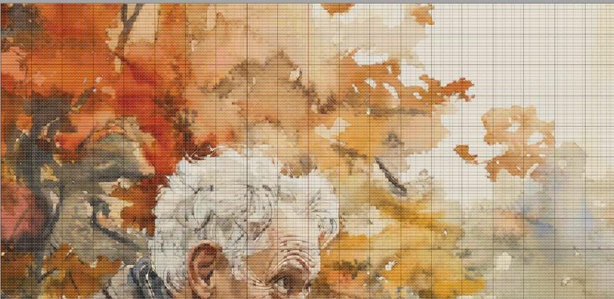 Old Man With Dog Cross Stitch Pattern. Instant PDF Download. 60,000 ...