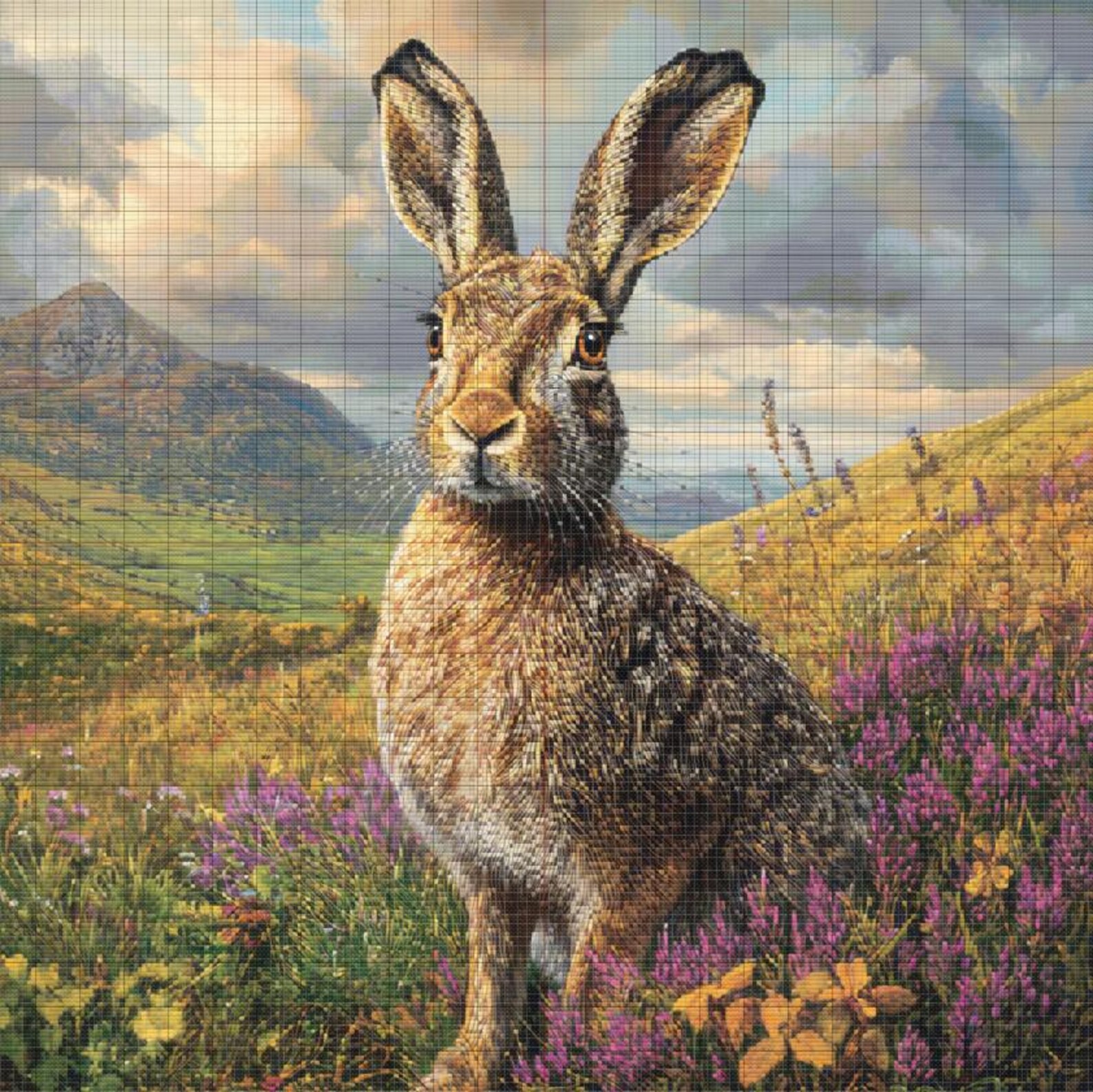 Hare in the Heather Cross Stitch Pattern. Instant PDF Download. 62,500 ...
