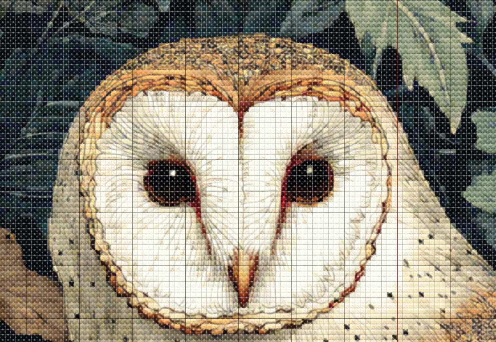 William Morris Barn Owl Cross Stitch Pattern. Instant PDF Download. 64,500 Stitches. - Etsy