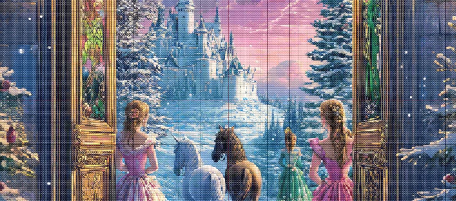 Magic Fantasy Princess Castle Doorway Cross Stitch Pattern. Instant PDF ...