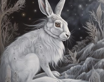 Snow Hare Cross Stitch Pattern. Instant PDF Download. 62,500 Stitches ...