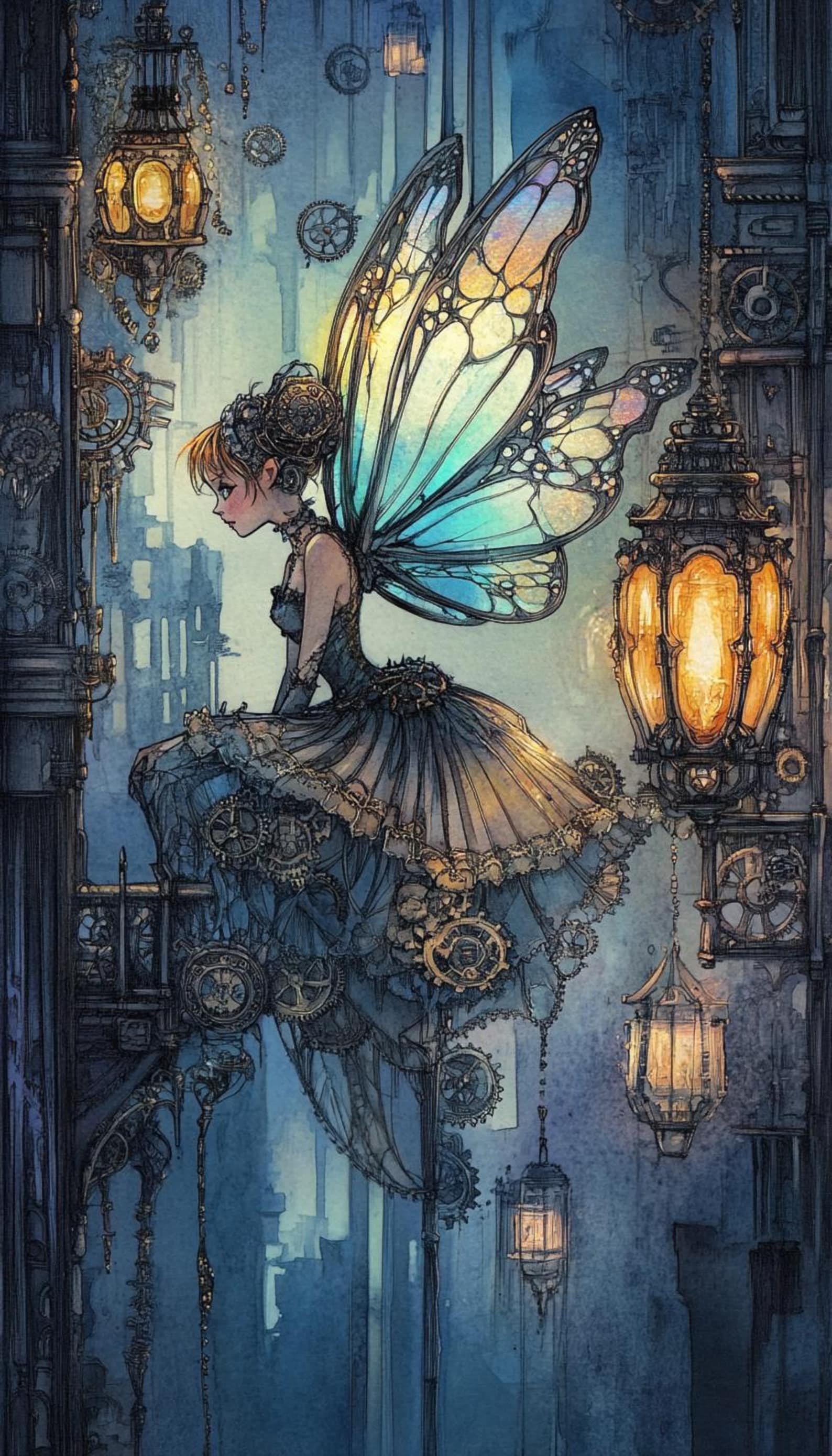 Steam Punk Fairy Cross Stitch Pattern. Instant PDF Download. 51,129 ...