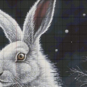 Snow Hare Cross Stitch Pattern. Instant PDF Download. 62,500 Stitches ...