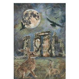 Henge Hare Cross Stitch Pattern. Instant PDF Download. 60.000 Stitches ...