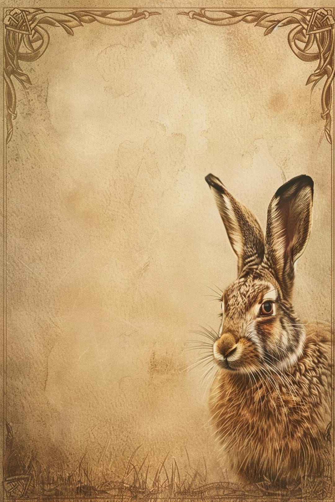 Hare Border Cross Stitch Pattern. Instant PDF Download. 60k Stitches ...