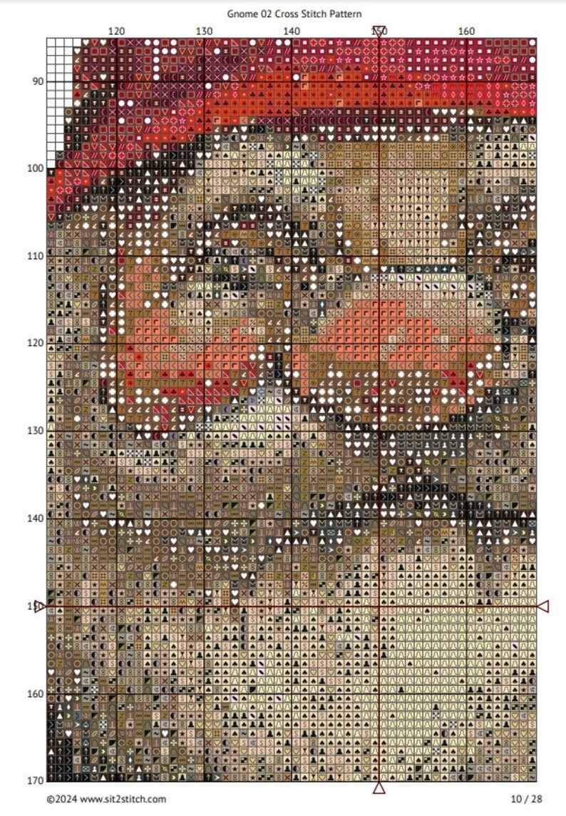 Gnome 02 Cross Stitch Pattern. PDF Downloadable Cross Stitch Pattern. 90,000 Stitches - Etsy