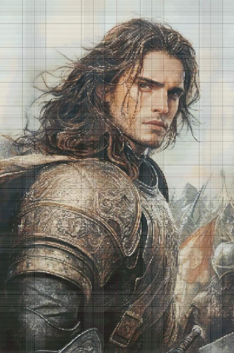 Medieval Knight Cross Stitch Pattern. Instant Download. PDF Download ...